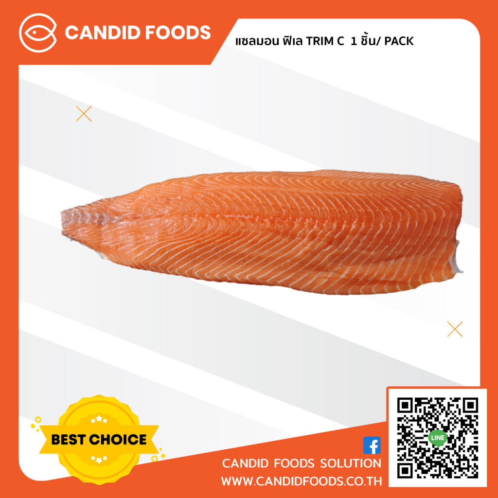 Salmon Fillet Trim C /pack - Candid Foods